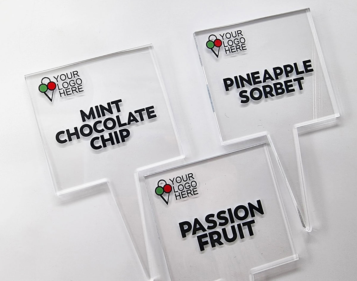 28 pcs Gelato Flavor Markers, Ice Cream Flavor Signs Labels, Tags, Gel