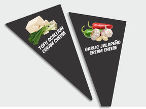 21 pcs Cream Cheese Markers, Labels Food Tags, Cheese Tags, Food Flavo