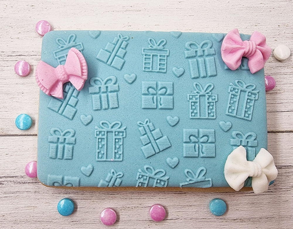 BirthdayPresent patern Stamp|Designer Fondant Embosser Stamp