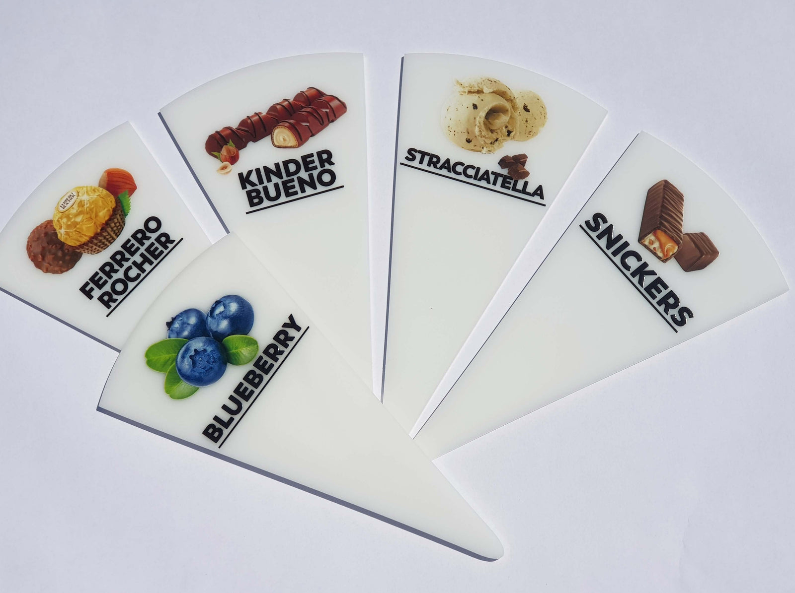 100 pcs Gelato Flavor Markers, Ice Cream Flavor Signs Labels, Tags, Ge