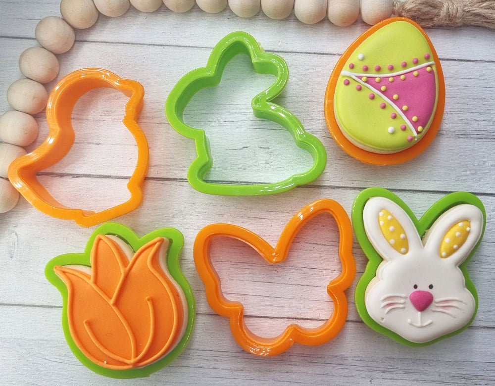6 pcs Easter Cookie Cutters, Fondant Cutters