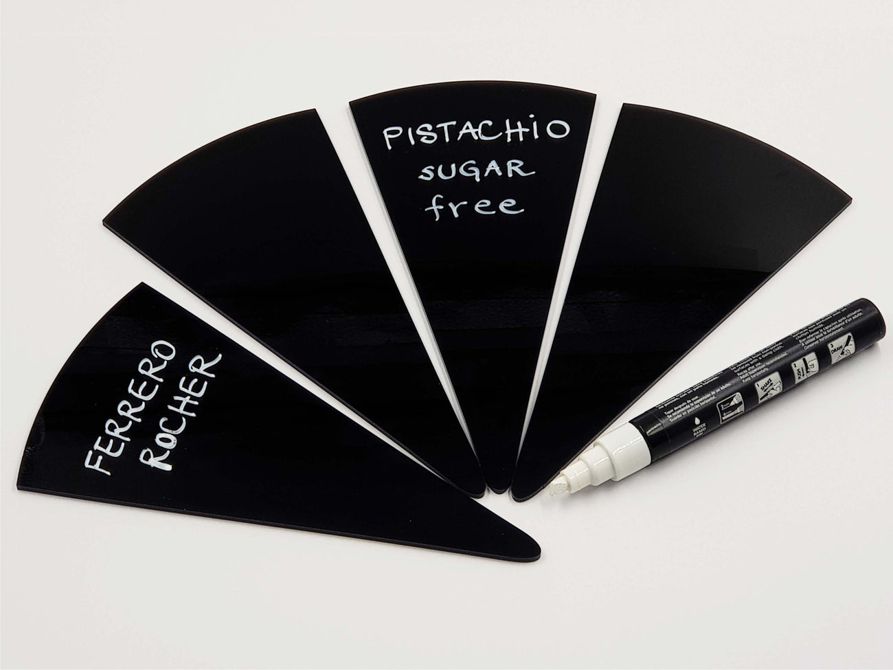 12 pcs Gelato Flavor Markers, Ice Cream Flavor Signs, Flavor Tags, Gel