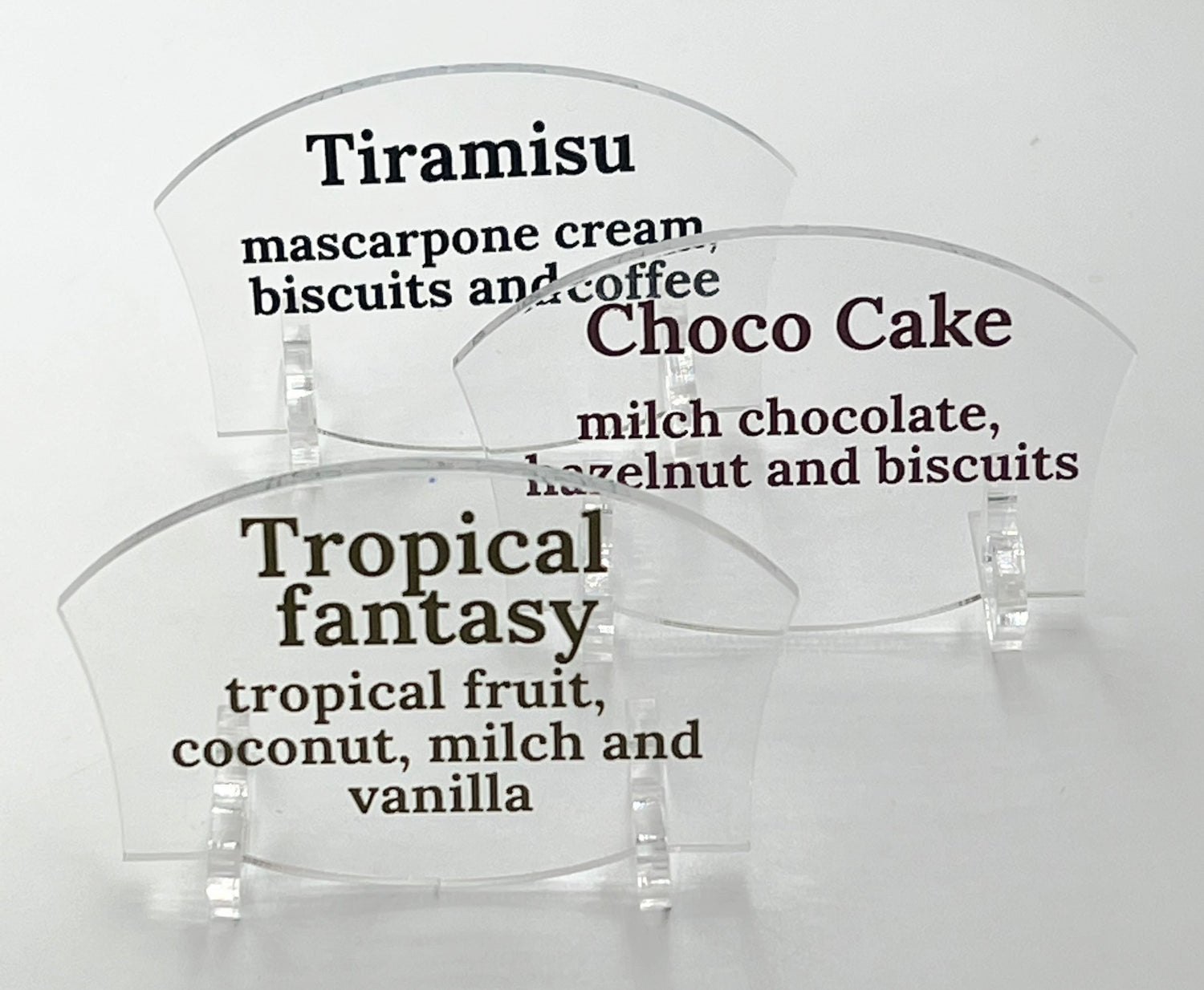 12 pcs Cake Flavor Markers, Cookie Labels, Flavor Tags, Gelato Sticker