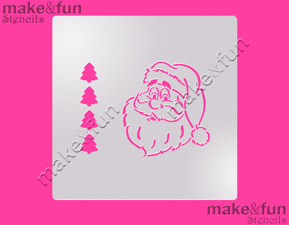 PYO Cookie Stencil, Christmas Cake Stencil, Royal Icing